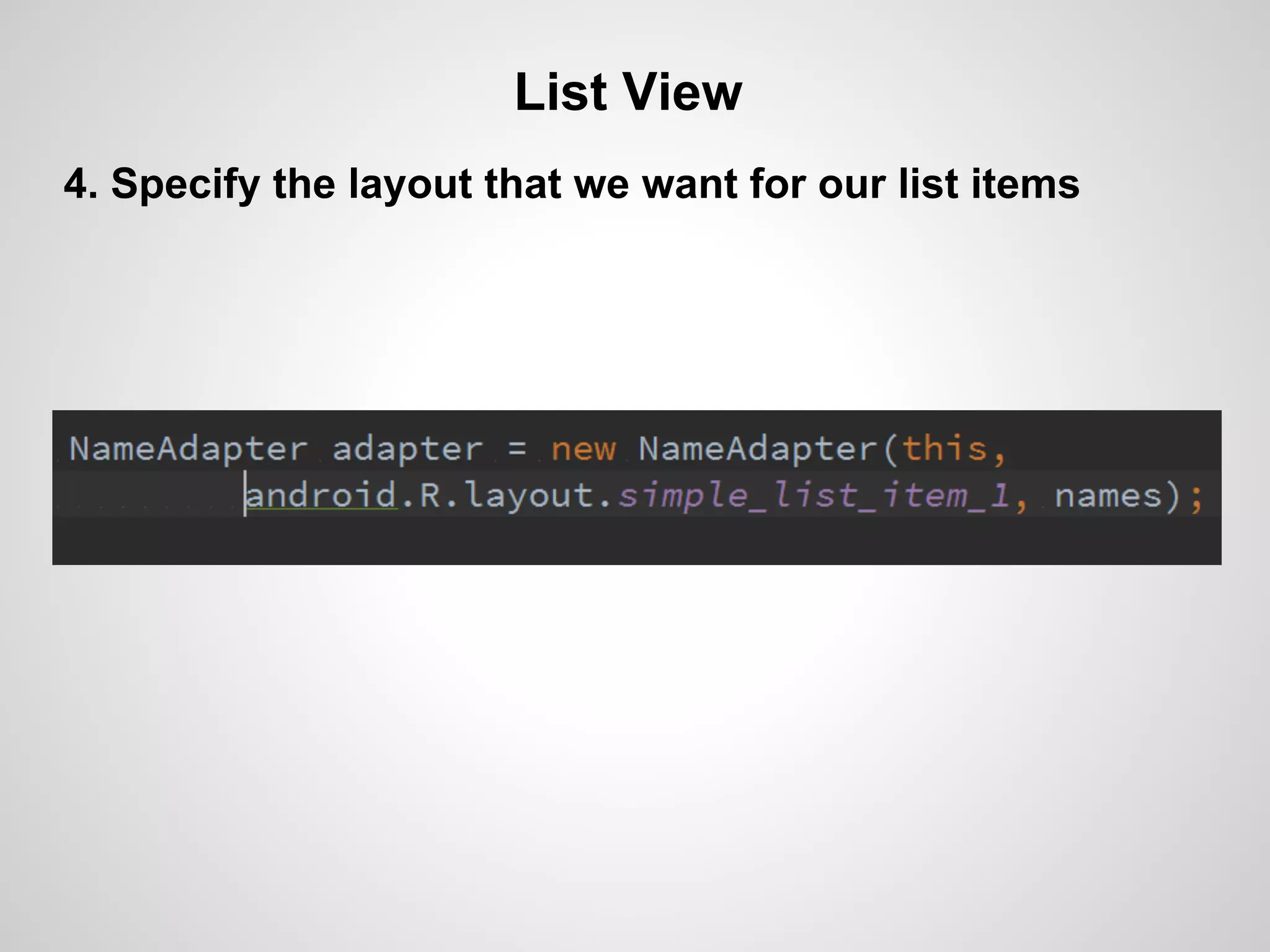Android development - ListView & Adapter | PDF