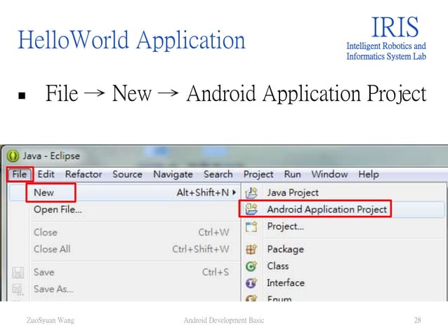 Android development basic _ZuoSyuanWang | PPT