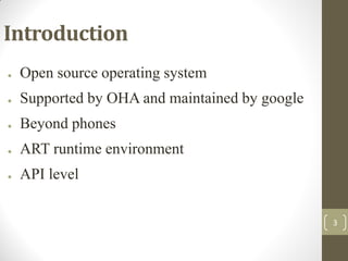 Android development basics | PPT