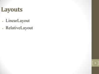 Android development basics | PPT