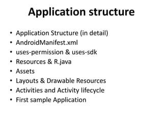 Android development course in pune ppt. | PPT