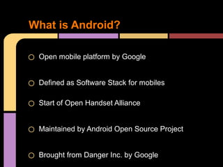 Android development orientation for starters v4 seminar | PPT