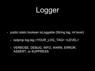Android development patterns and tips | PPT