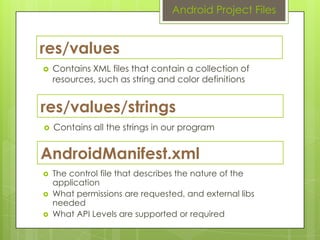 Android development session | PPT