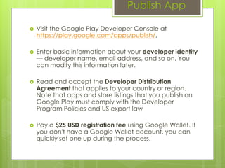 Android development session | PPT