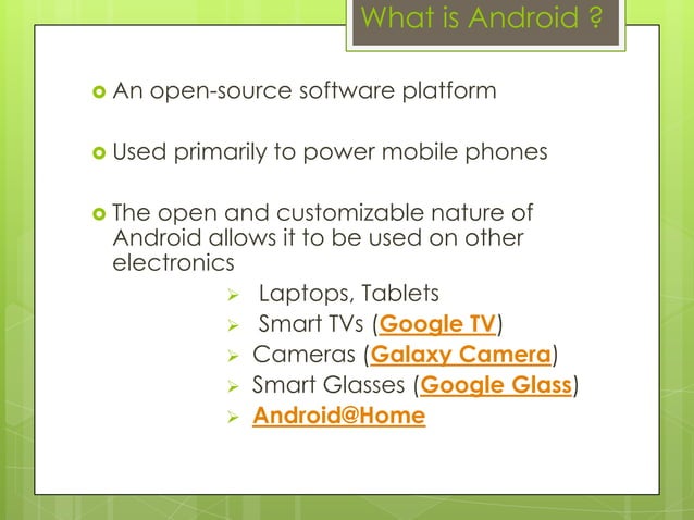 Android development session | PPT