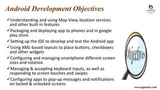 Android Development Training | PPTX | Operating Systems | Computer Software and Applications