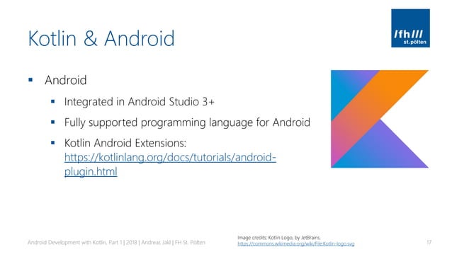 Android Development With Kotlin Part 1 Introduction Ppt