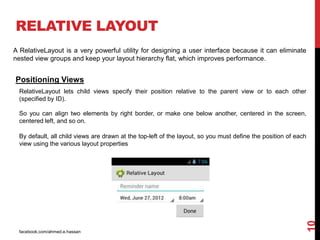 Android development session 3 - layout | PPT