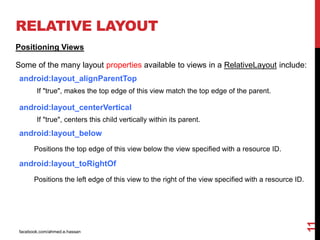 Android development session 3 - layout | PPT
