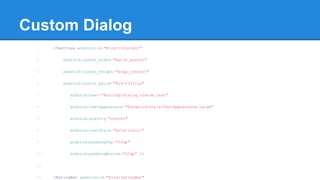 Android Dialogs Tutorial | PPTX