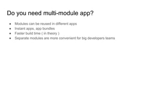 [Android] DI in multimodule application | PPT