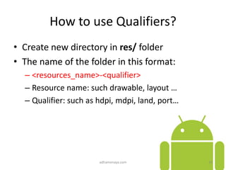 Android Effective UI: Tips, Tricks and Patterns | PPT