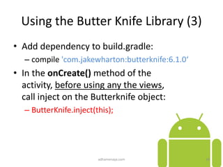 Android Effective UI: Tips, Tricks and Patterns | PPT