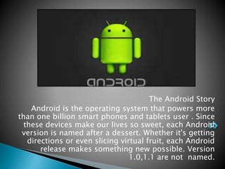 Android evolution | PPT