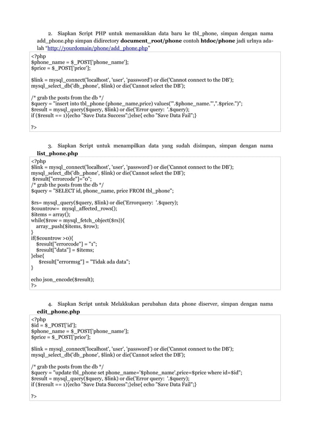 Android Fast Track CRUD Android PHP MySql | PDF Android Fast Track CRUD Android PHP MySql | PDF