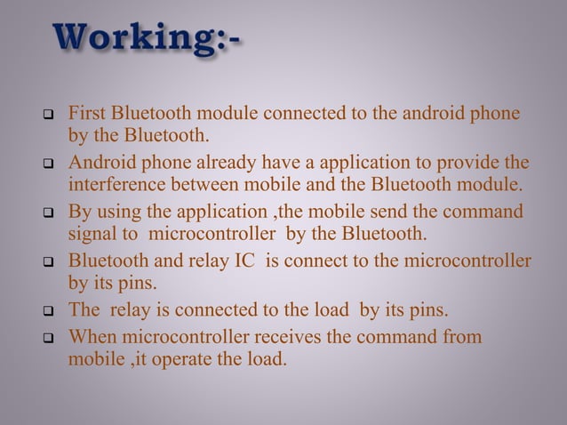 Android Based Home Automation Control | PPTX