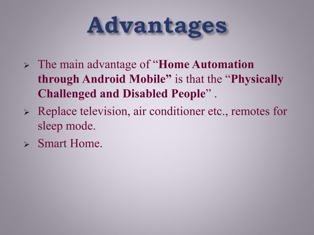 Android Based Home Automation Control | PPTX