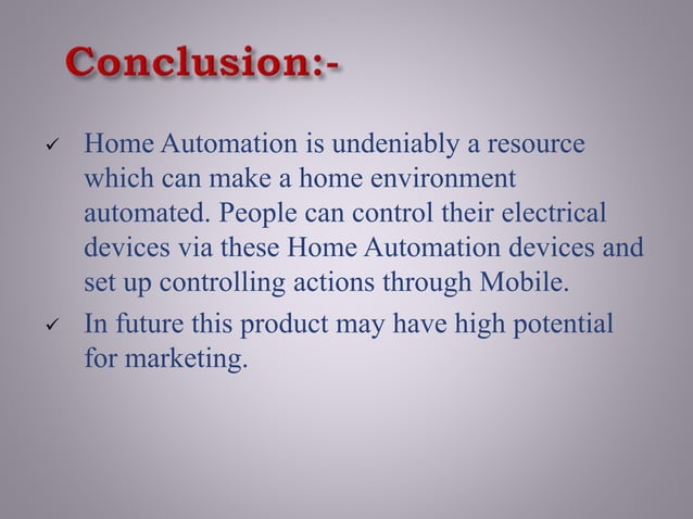 Android Based Home Automation Control | PPTX