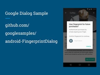 Android Fingerprint Authentication | PPT