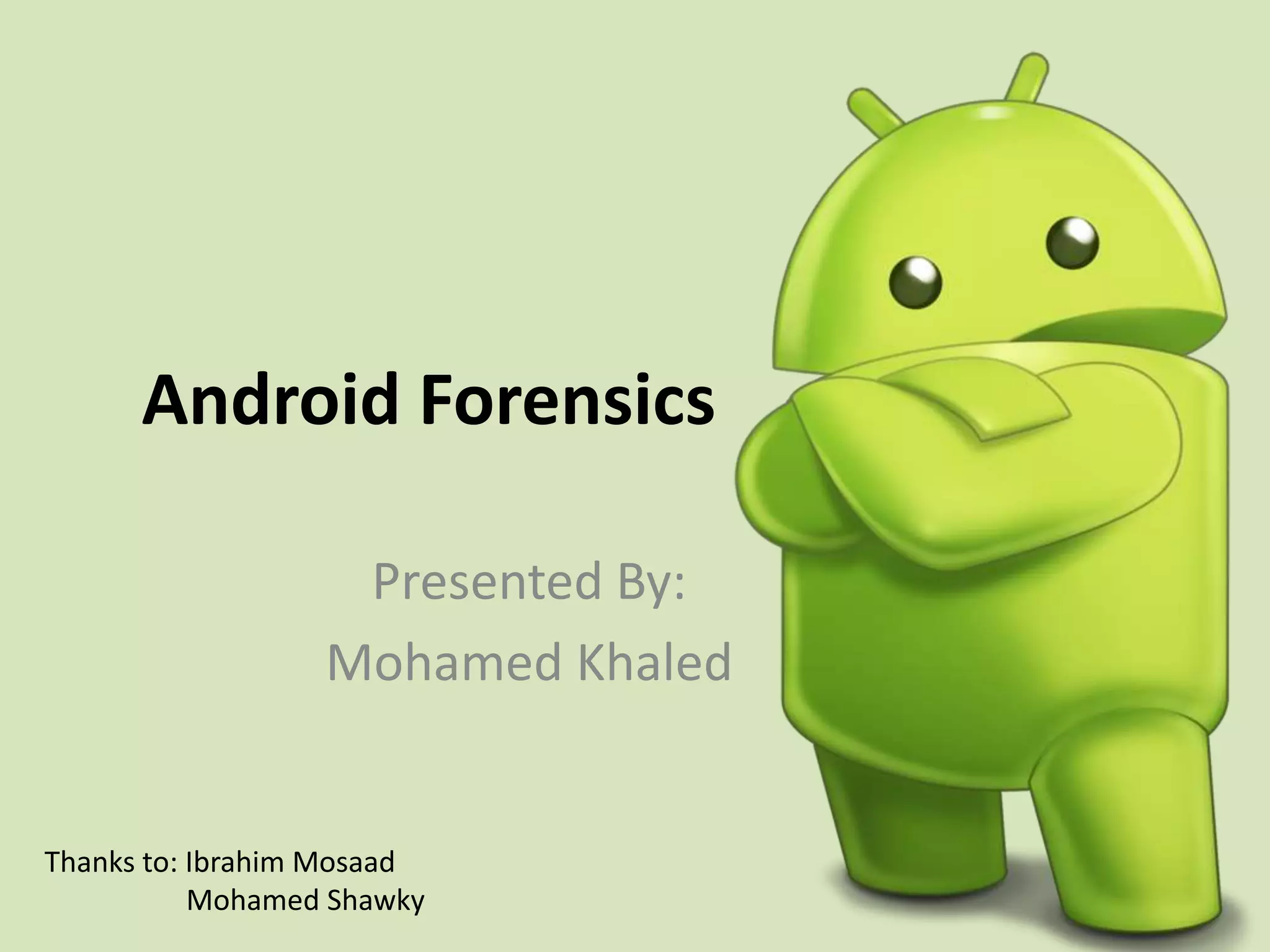 Android forensics an Custom Recovery Image | PPTX | Operating Systems | Computer Software and ...