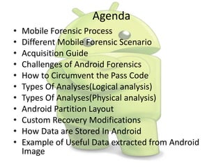 Android forensics an Custom Recovery Image | PPT