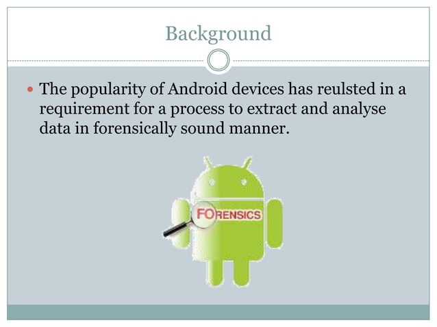 Android forensik 1 | PPTX