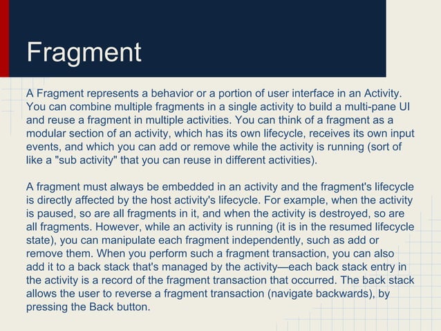 Android Fragment | PDF | Programming Languages | Computing