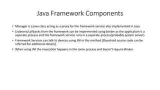 Android framework design and development | PDF