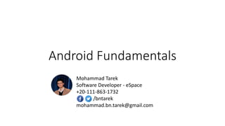 Android Fundamentals | PPT