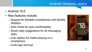 Android Fundamentals | PPTX | Operating Systems | Computer Software and ...
