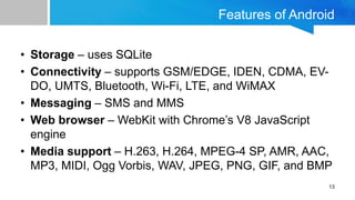 Android Fundamentals | PPTX | Operating Systems | Computer Software and Applications