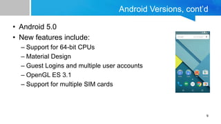 Android Fundamentals | PPTX | Operating Systems | Computer Software and ...