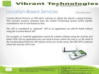 Android - Android Geocoding and Location based Services | PPT