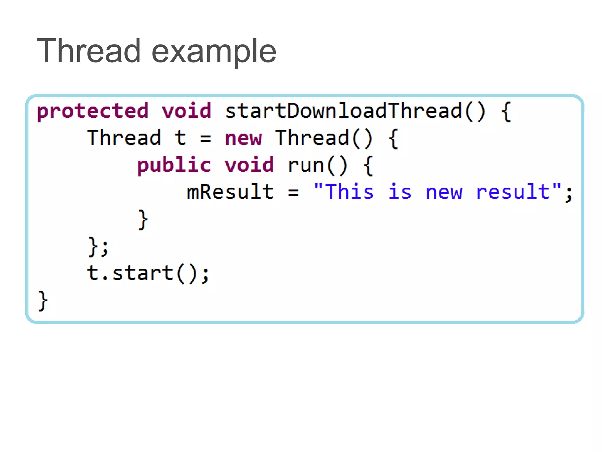 Android - Thread, Handler and AsyncTask | PPT