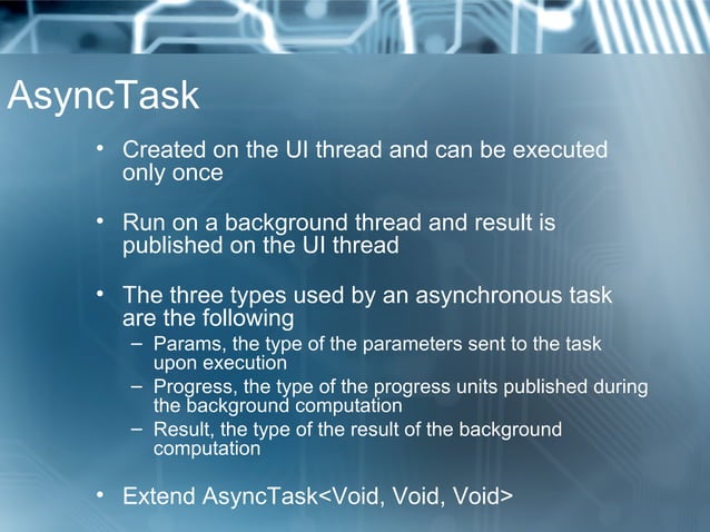Android - Thread, Handler and AsyncTask | PPT