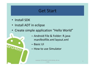 Android httpclient php_mysql | PPT