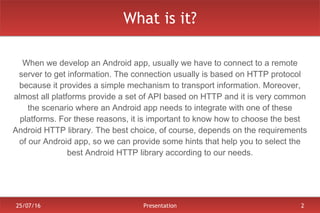 Android http library | PDF
