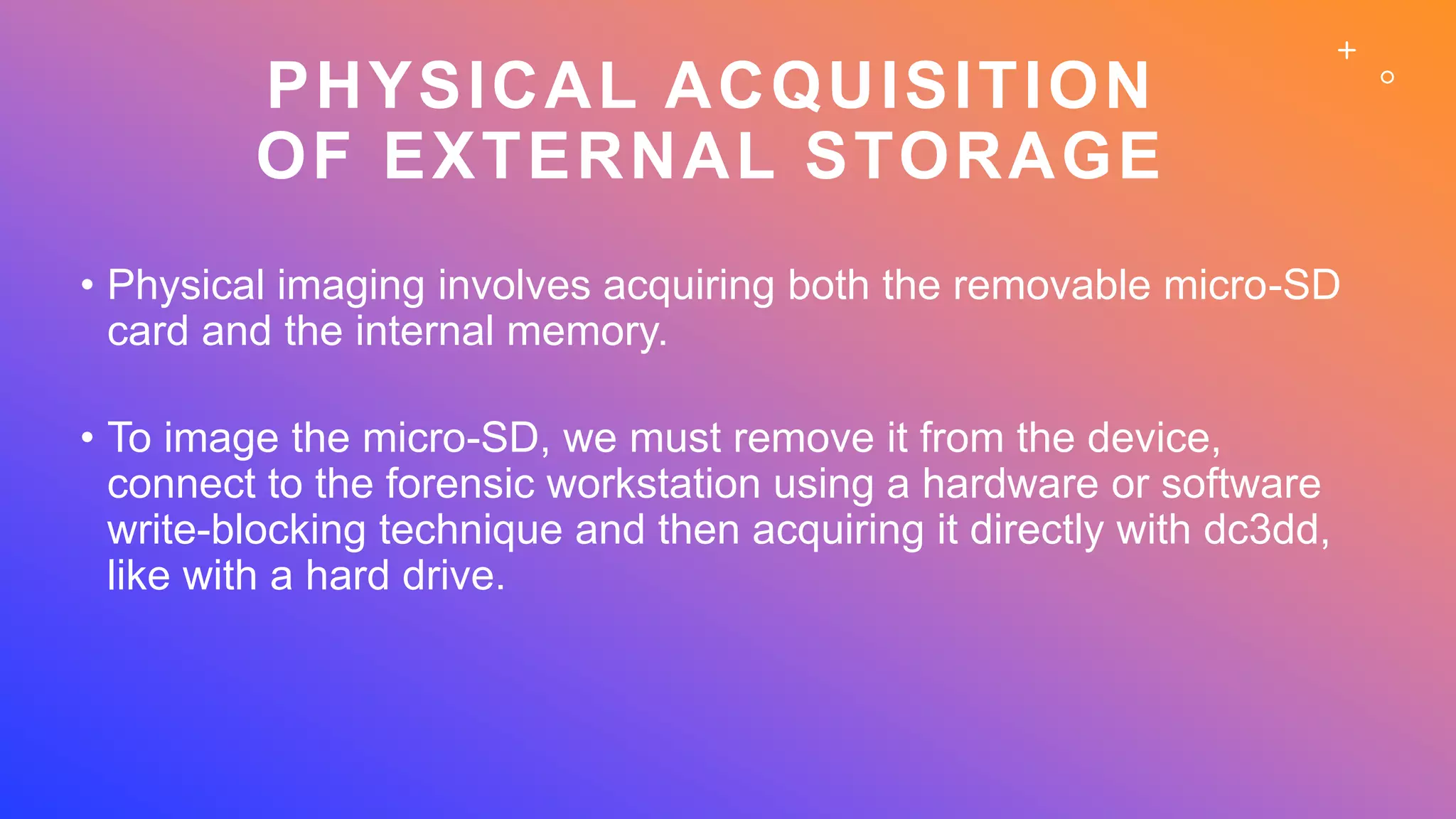 Android forensic acquisition | PPT