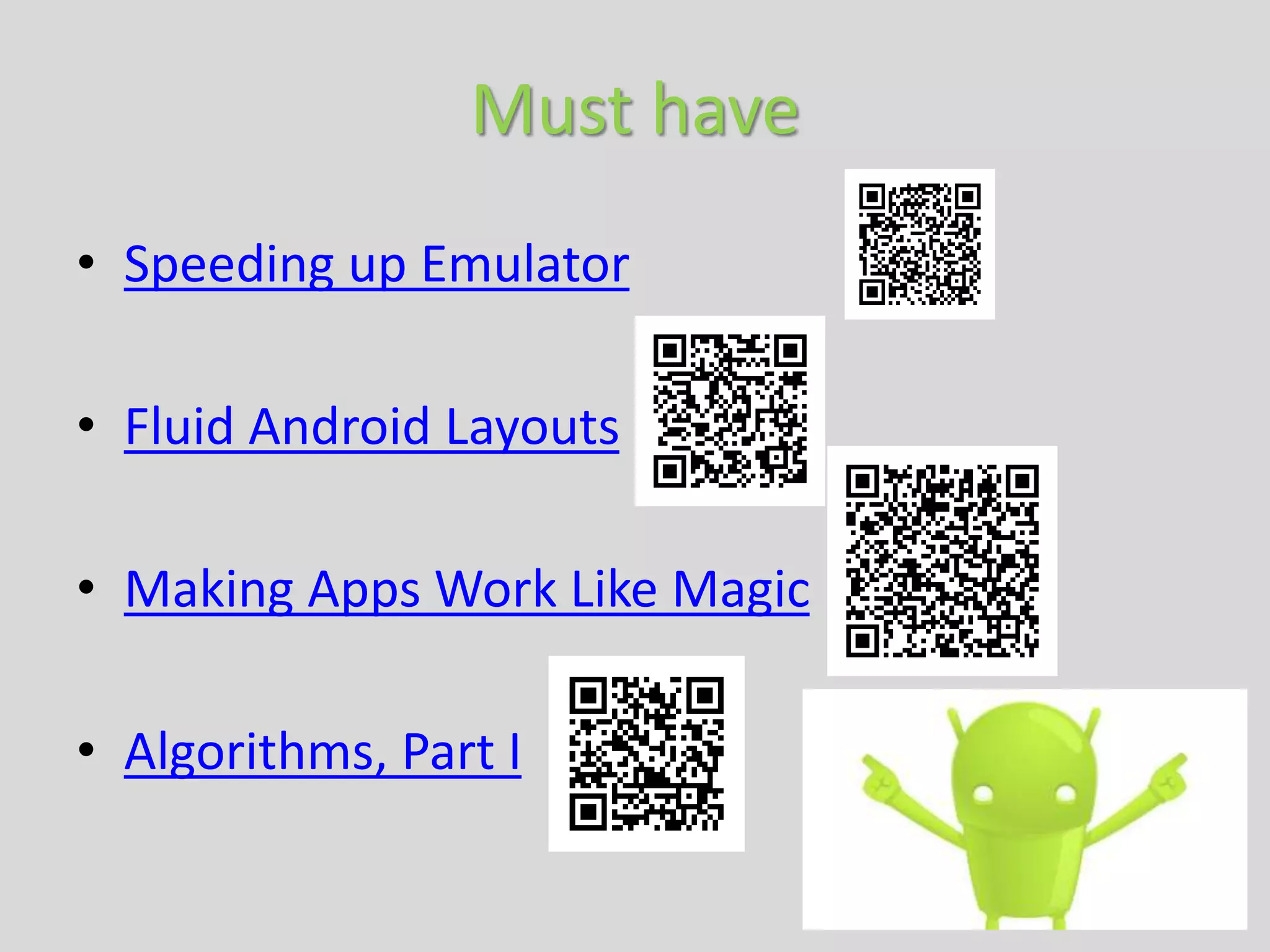 Android information resources | PPT