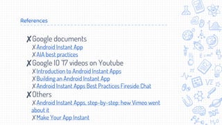 Android instant app | PPTX