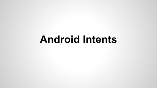 Android intents | PDF