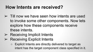 Android intents | PDF