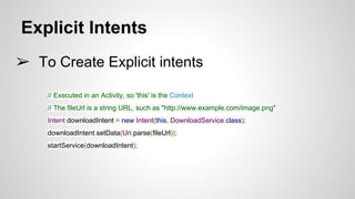 Android intents | PDF