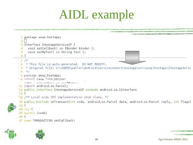 Android internals 06 - Binder, Typical subsystem (rev_1.1) | PPT