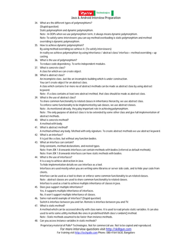 Android interview questions | PDF