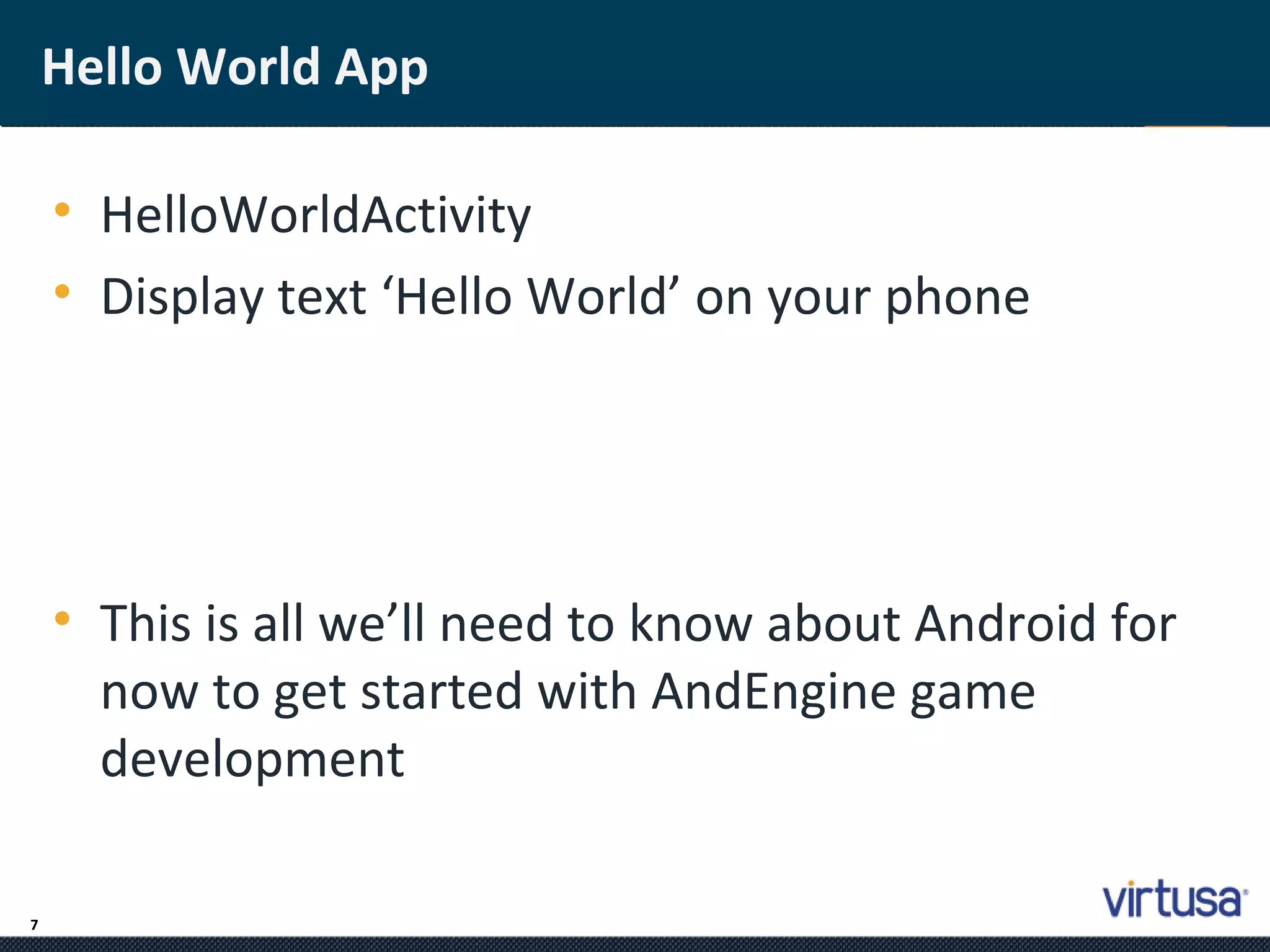 Introduction to Android Development | PPT