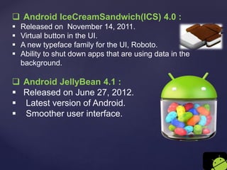Android introduction | PPTX