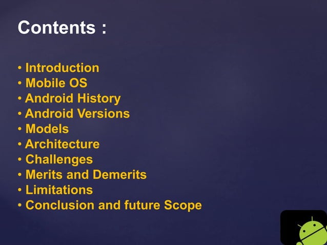 Android introduction | PPT