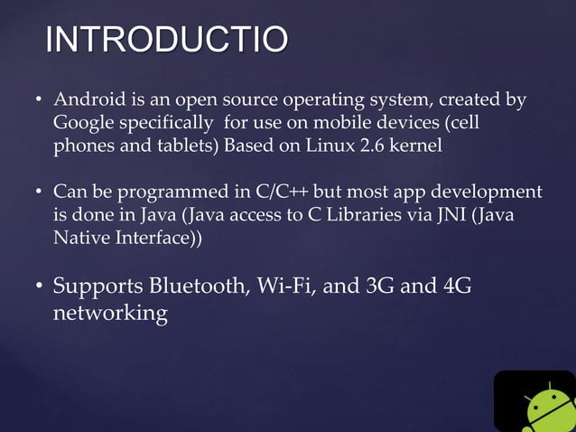 Android introduction | PPT